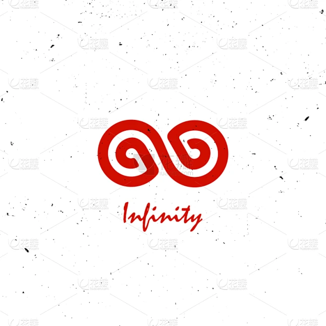 infinity vintage logo eternity red素材-花瓣网