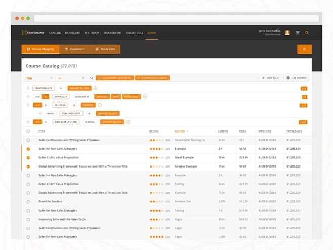 Advanced Search Interface and Table Style builder dashboard list table ux advanced set query ...