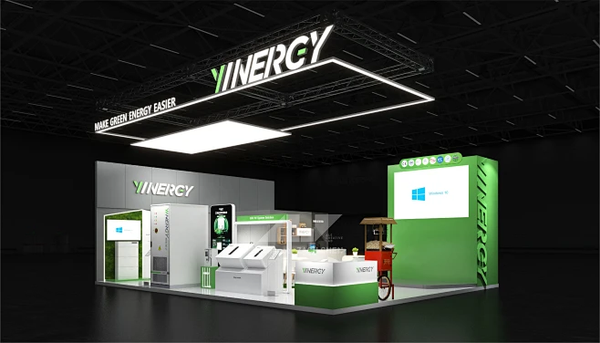 solar energy booth Exhibition Stand expo exhibition stand YINERGY 德国慕尼黑 ...