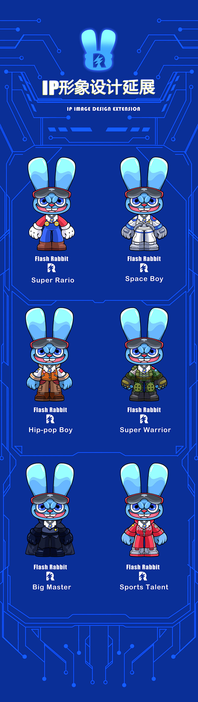 Rokid 2022 IP形象设计 闪电兔R-花瓣网