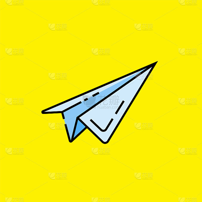 Paper plane line icon
