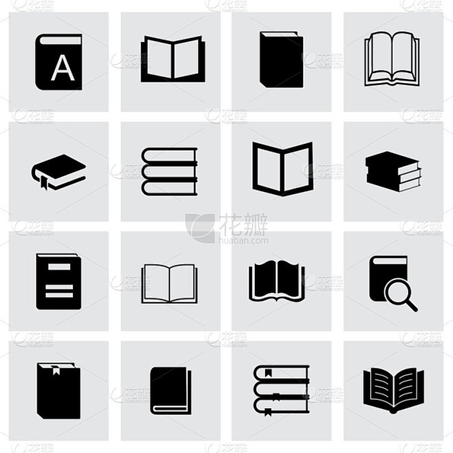 矢量图书图标集