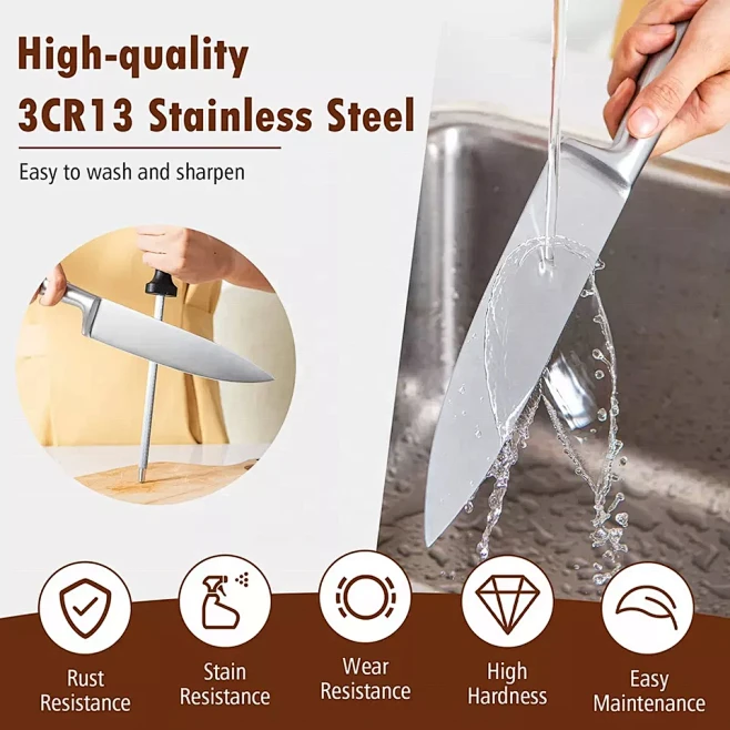 Wholesale Custom Professional Hollow Handle Stainless Steel Chef ...