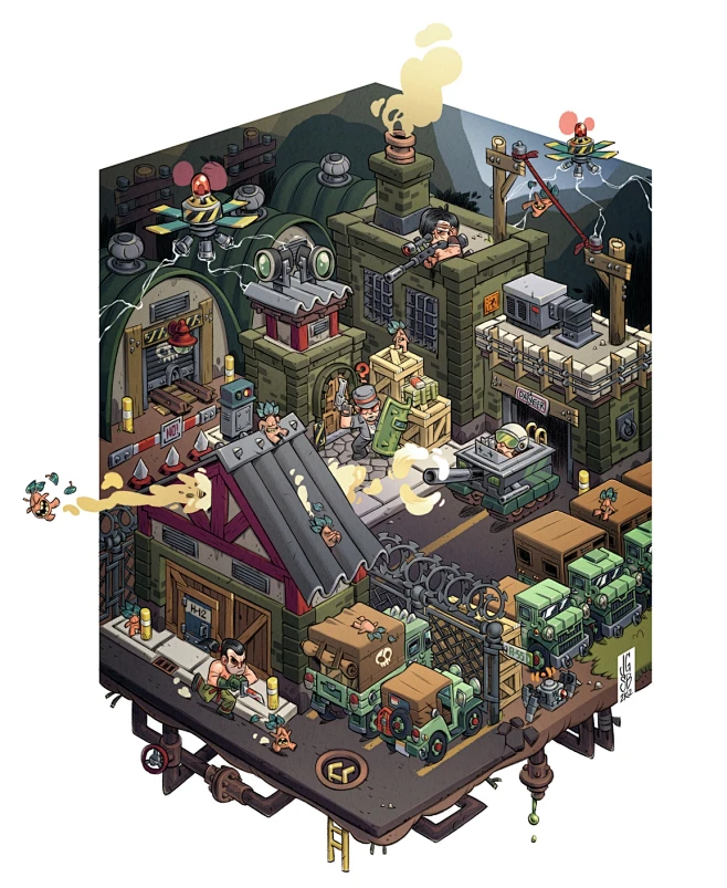 科幻场景气氛图科幻原画科幻场景原画来自cgbook.cn (4011)-花瓣网