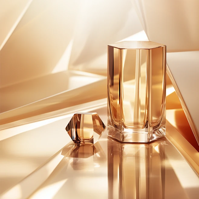 leqee_sh001_Commercial_photography_Light_gold_reflective_glass ...