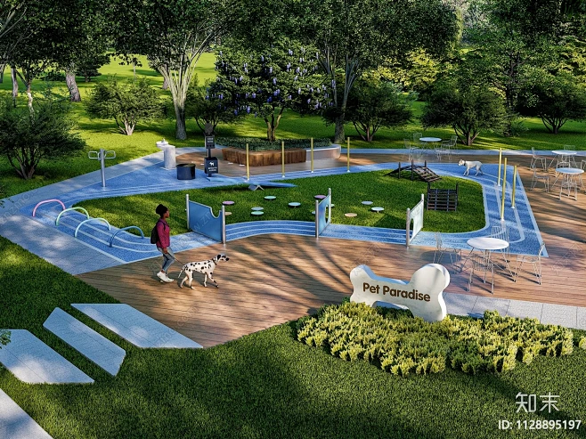 现代宠物乐园SU模型下载【ID:1128895197】-花瓣网
