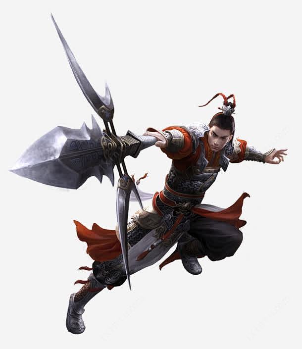 手绘长枪男子png免抠素材_新图网 https://ixintu.com 手绘 长枪 男子