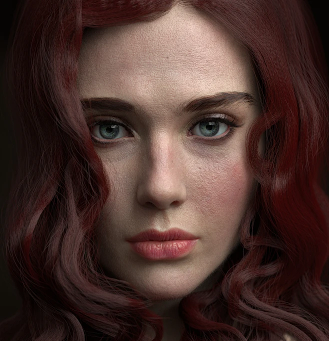 Betty, Qi Sheng Luo : Wanted to make a beauty and try Arnold 5 in Maya 2018. _高模女头部_T2020528 #率叶 ...