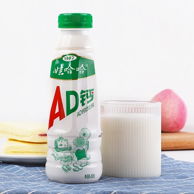 娃哈哈AD钙奶大瓶450ml哇哈哈早餐饮品儿童奶含乳饮料礼盒24整箱-tmall.com天猫-花瓣网