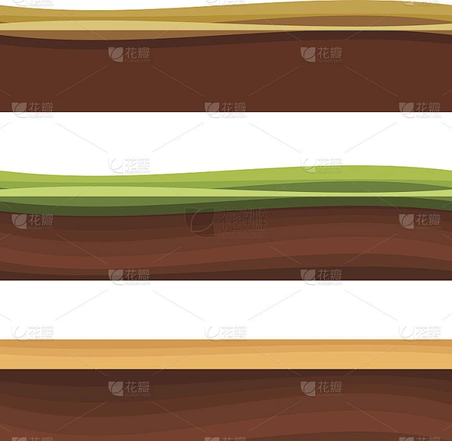 地下土层，无缝地面矢量素材-花瓣网