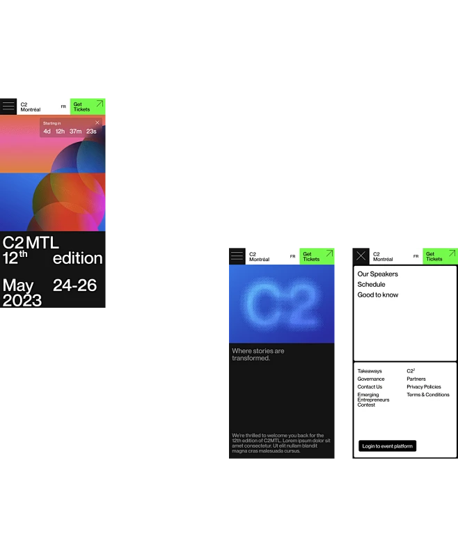 Creativity Website Montreal business lens Event calendar speakers C2-花瓣网