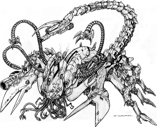 机械兽原画机械怪兽原画科幻怪兽原画来自cgbook.cn (532)-花瓣网