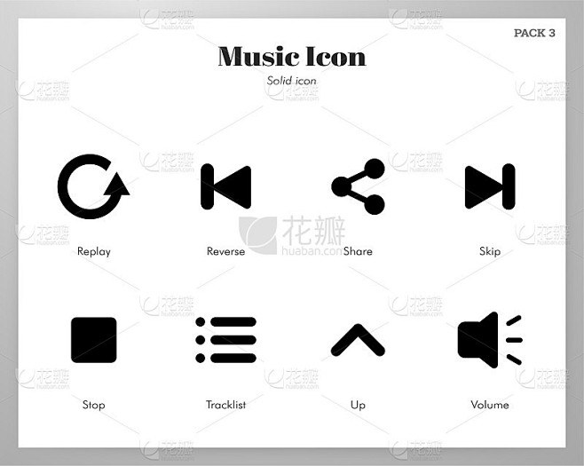 Music icons Solid pack