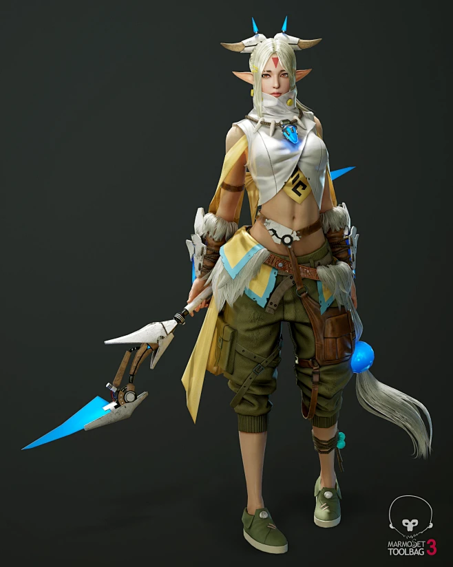 Elf., Lee hwaseok : Hi, This is a 3D character modeling. I made this ...