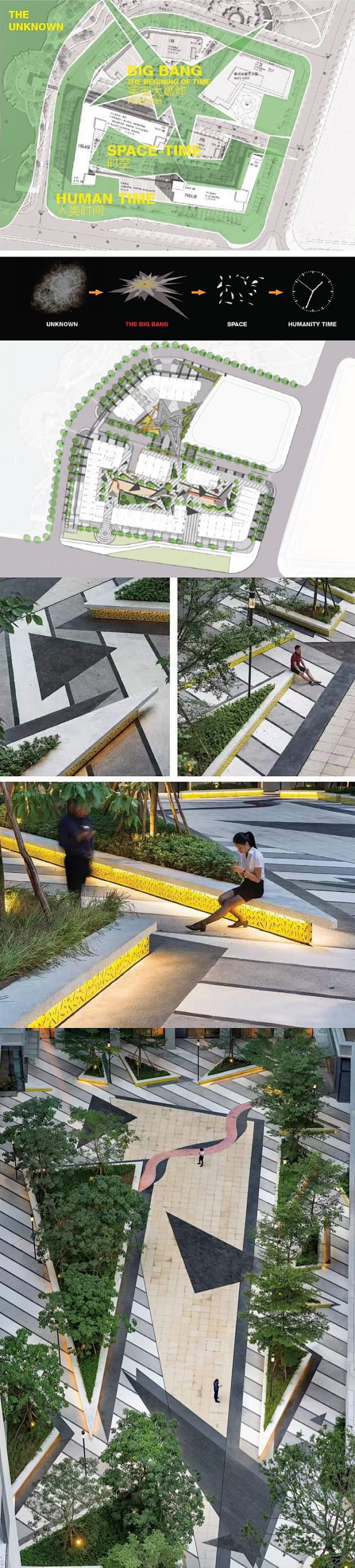 深圳时间谷创意大厦 Shenzhen’s New Time Valley 中心区域的一个空间庭院的设计理念是“时空”。大爆炸爆发产生的物质聚集 ...