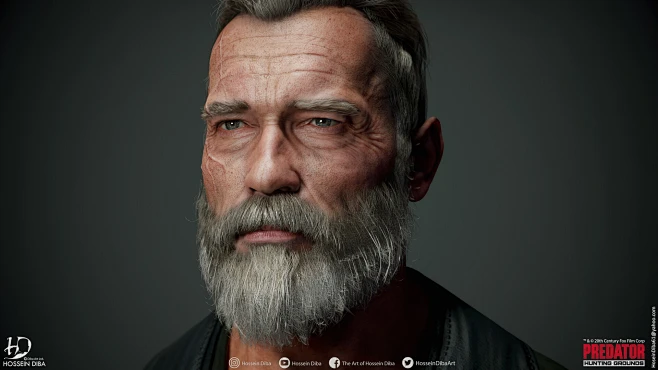 3D Model of Dutch 2025(Real time) - Predator: Hunting Grounds, Hossein ...