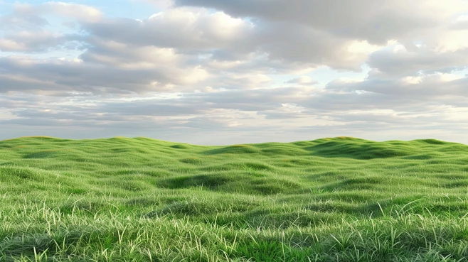green grassy meadow, subtle sky, beautiful contrast realistic::4 ...