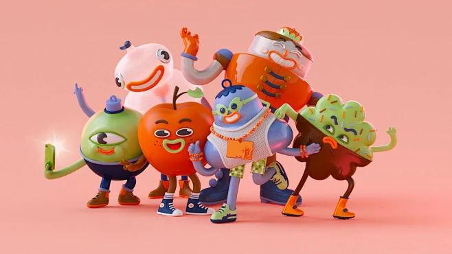 MTV — MTV Xmas Party图片_C4D图片素材-花瓣网