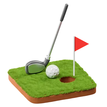 Golf 3D Icon-花瓣网