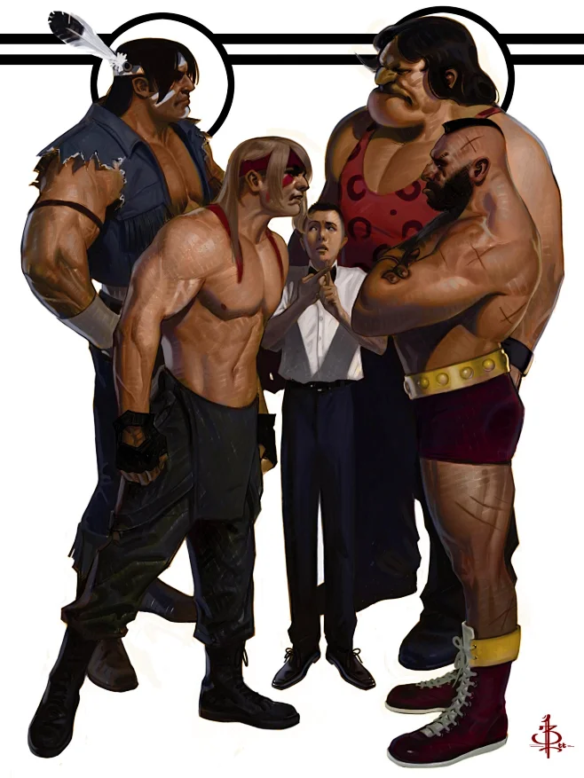 The Heavyweights, Bryan Lee : The Heavyweights by Bryan Lee on ArtStation.-花瓣网
