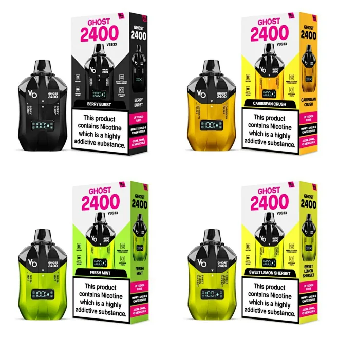 VAPE BARS GHOST 4IN 1 2400 DISPOSABLE VAPE KIT 20MG-花瓣网