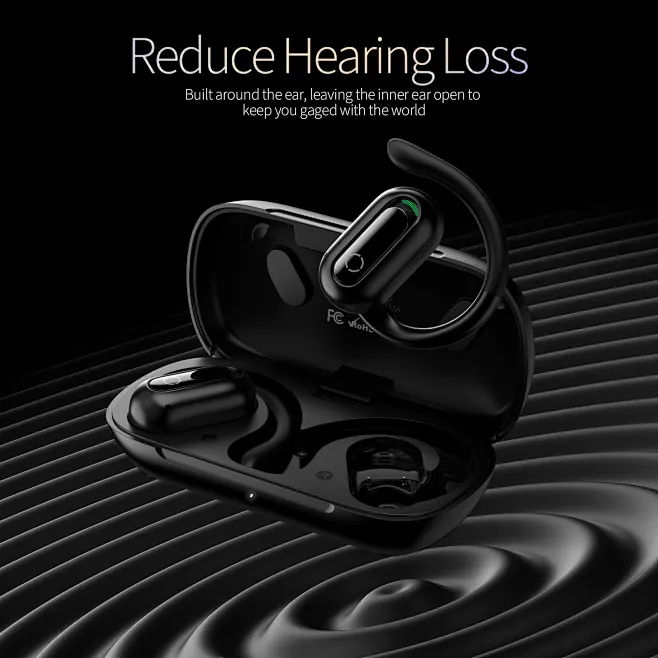 Amazon.com: TELNP Open Ear Headphones Wireless Bluetooth 5.3 Earphones ...