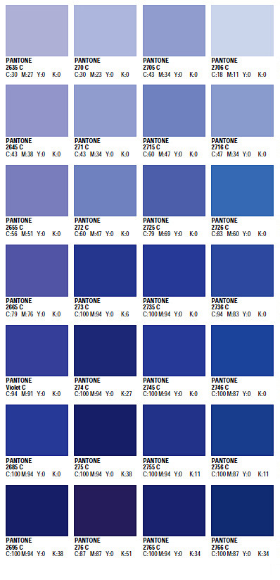 PANTONE与CMYK颜色对照表