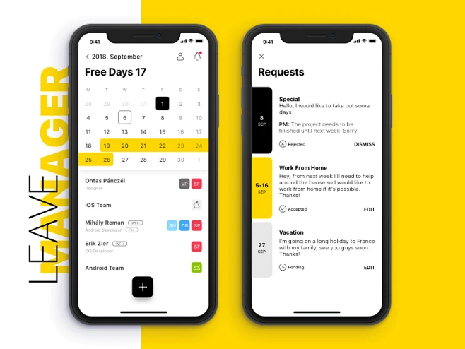 Leave Manager (iOS11)-花瓣网