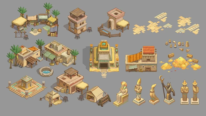 Ancient Egypt Assets-花瓣网