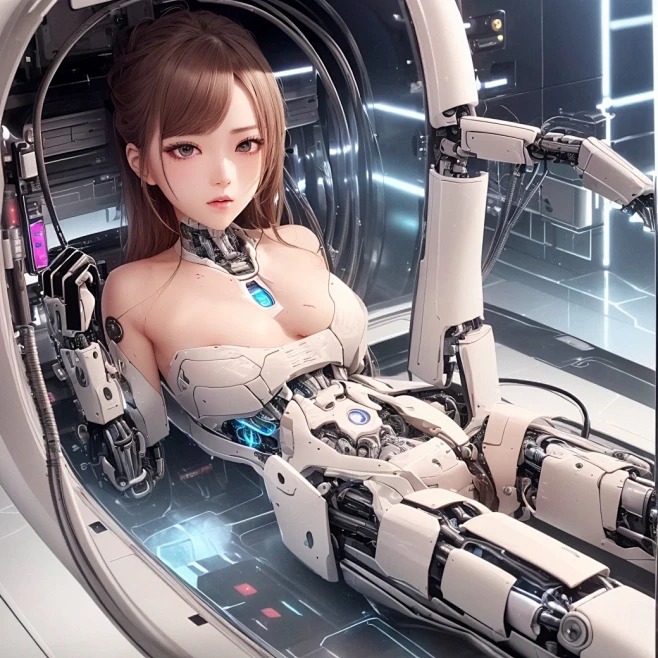 HANDCLEANMISTS AI智能生成女性机械人整合★超高渲染 (完)-日韩画风-微元素 - Element3ds.com!-花瓣网