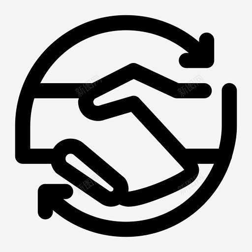 贸易协议商业交易图标 免费下载 页面网页 平面电商 创意素材