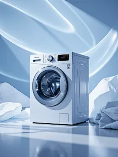 F1超现实电商洗衣机大家电产品场景_室内室外海报KV-LoRA-墨鱼线稿-LiblibAI-花瓣网