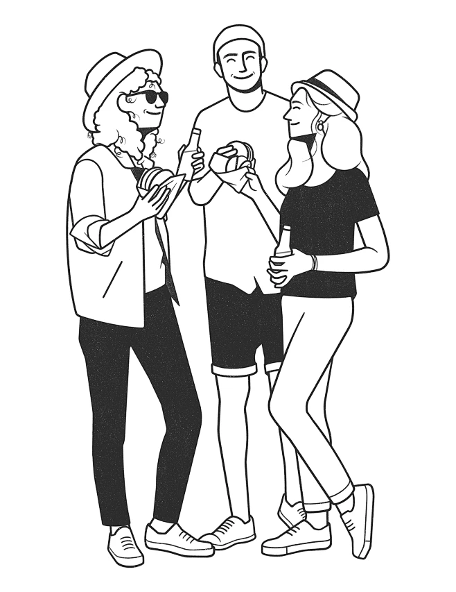 black and white cartoon Character Character design comic concept design ...