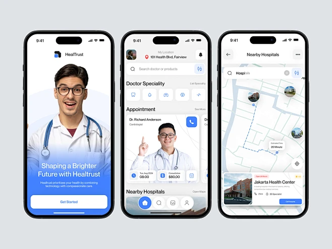 Healtrust - Healtcare Mobile for Patient app app design appointment ...