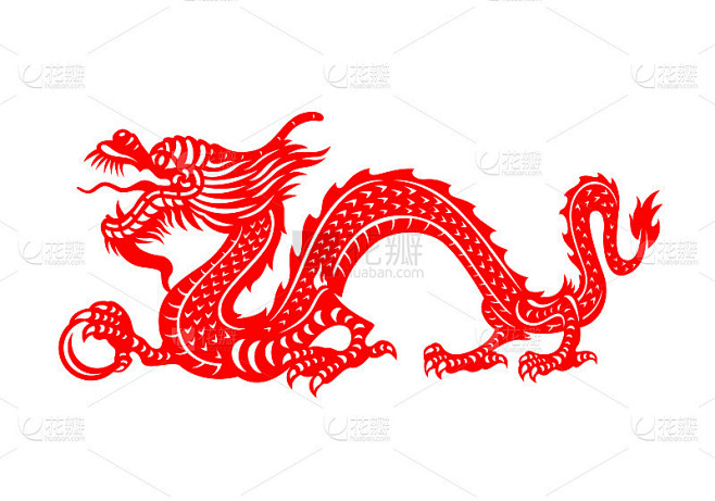 Red Chinese Zodiac Animals Papercutting - china dr