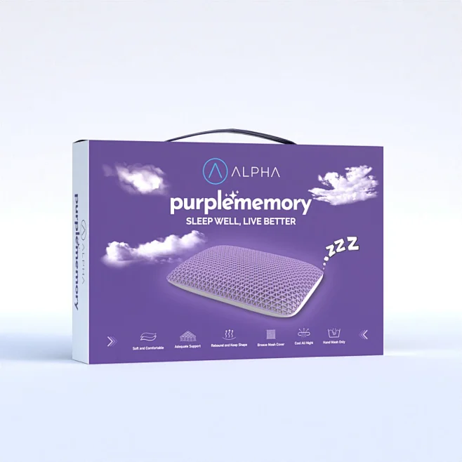 Amazon Packaging Box Design For Purple Memory :: Behance-花瓣网