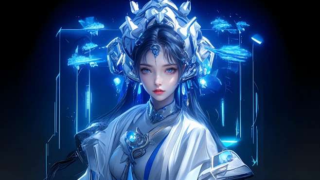 ZXM-赛博机甲女孩-hzj(5)-花瓣网