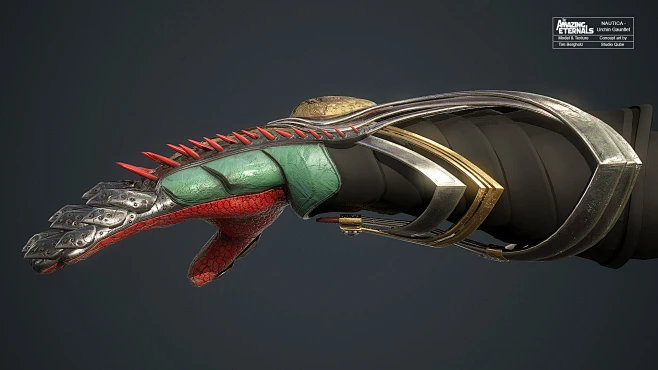Urchin Gauntlet - The Amazing Eternals, Tim Bergholz | ChamferZone.com : https://www.facebook ...