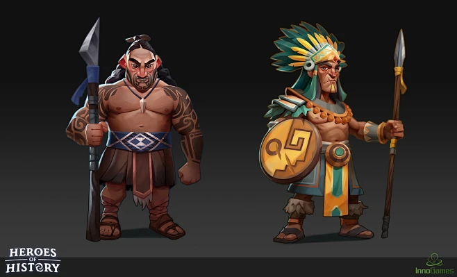 Heroes of History - Hero Illustrations-花瓣网