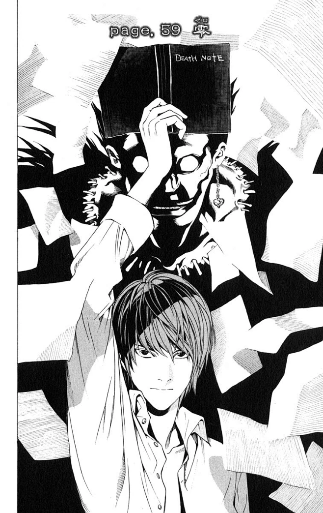 DEATH_NOTE漫画_黑白扉页_看图_死亡笔记吧_百度贴吧图片_O图片素材-花瓣网