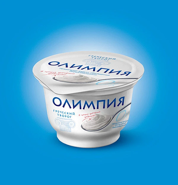 Greek Curd Olimpia : Packaging design for soft cream curd made ...