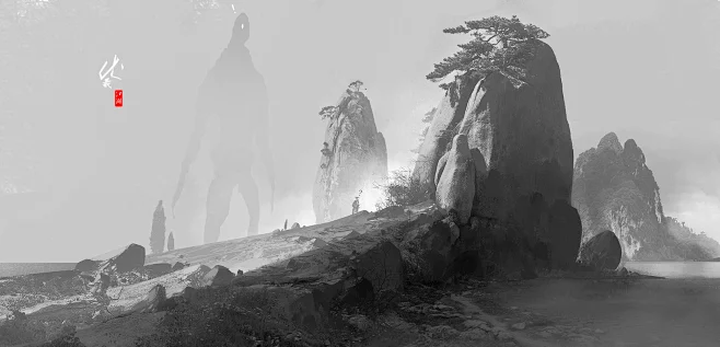 场景构图黑白构成画面构成黑白稿来自cgbook.cn (531)-花瓣网