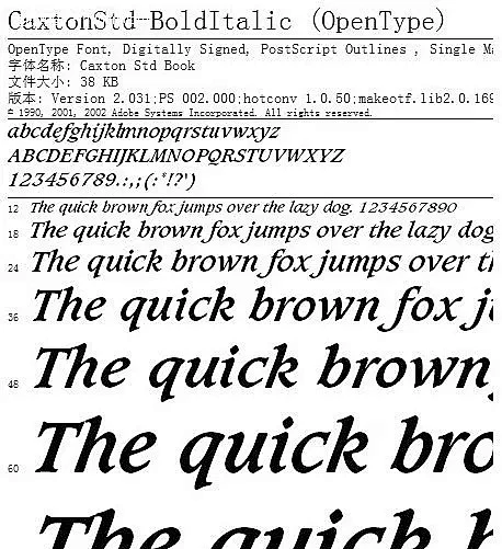 (c_56)CaxtonStd-BoldItalic11|adobe|BOLD|Folio|Font|Italic|Std|安装字体|英文字体|字库|字体下载-花瓣网