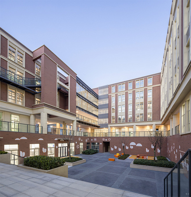 校园内部景观 摄影：是然建筑摄影