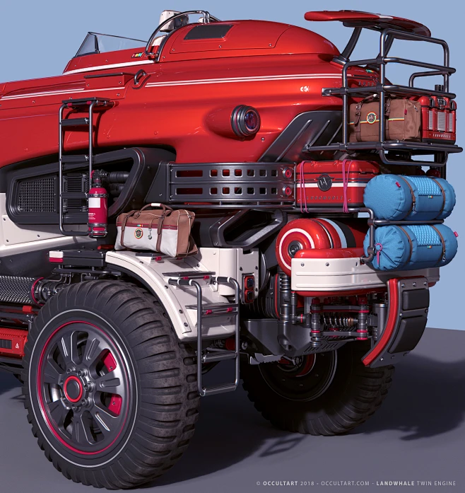 Firewhale - Corona Render, OccultArt _ : Original design LandWhale Twin ...