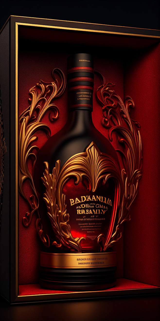 Lihe_Brandy_box_packaging_display_red_and_black_with_gilded_tex ...
