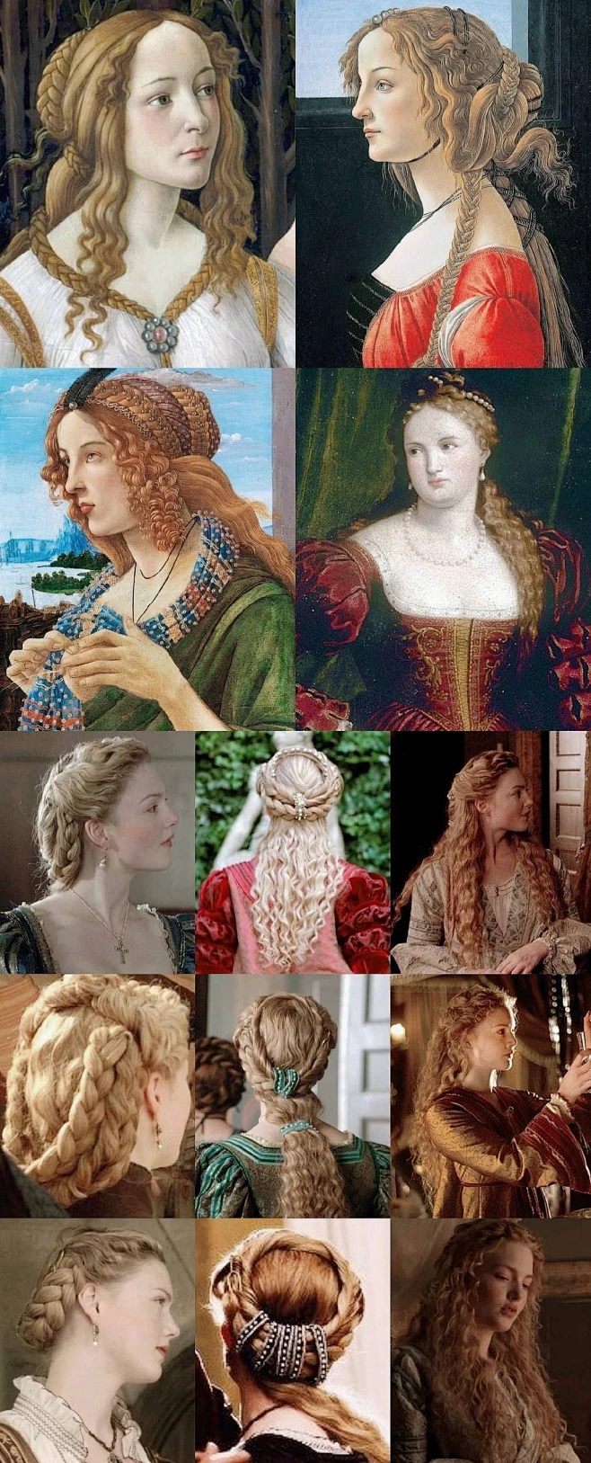 Trinzale 意大利文艺复兴时的一种发型，带有珠子和发网等装饰是 Trinzale 的特色。-花瓣网