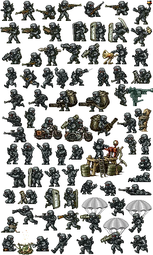 Sprite Wars - Trooper Template by TheEn4cer-花瓣网