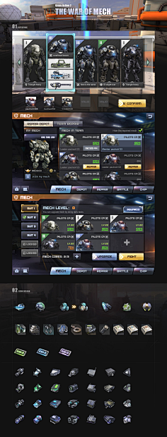 【UI界面】射击类-花瓣网|陪你做生活的设计师 | ting2 - 原创作品