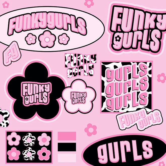Funky Gurls sticker pack